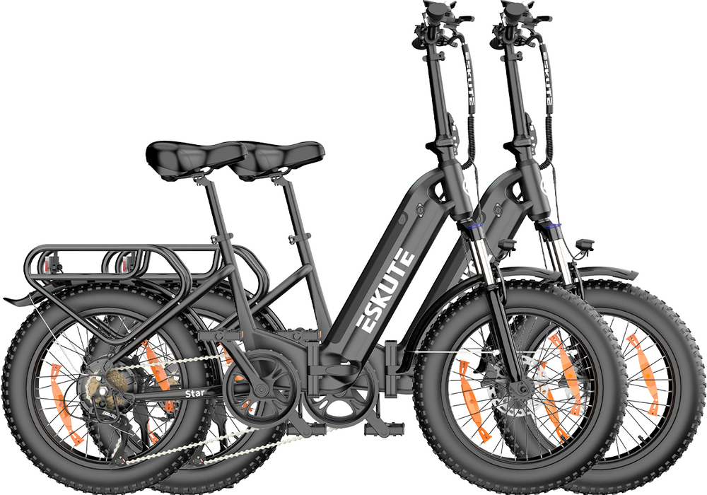 Star 2024 Elektro Klapprad 20 Zoll Fat Tire - Eskute EU